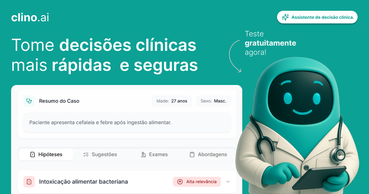 Clino.ai | Seu assistente clínico de IA baseado em evidências